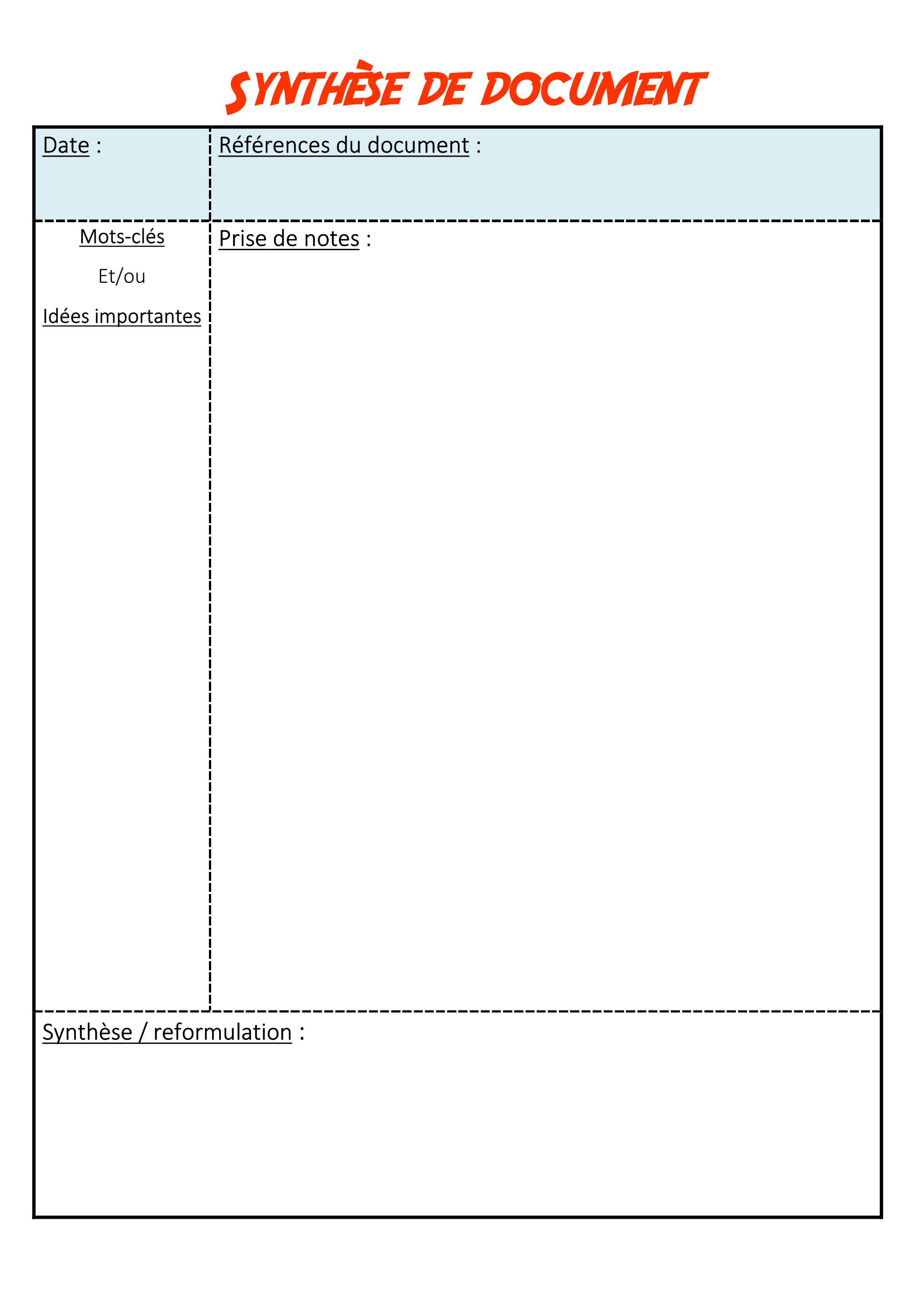 Prendre des notes | collège Stella Maris